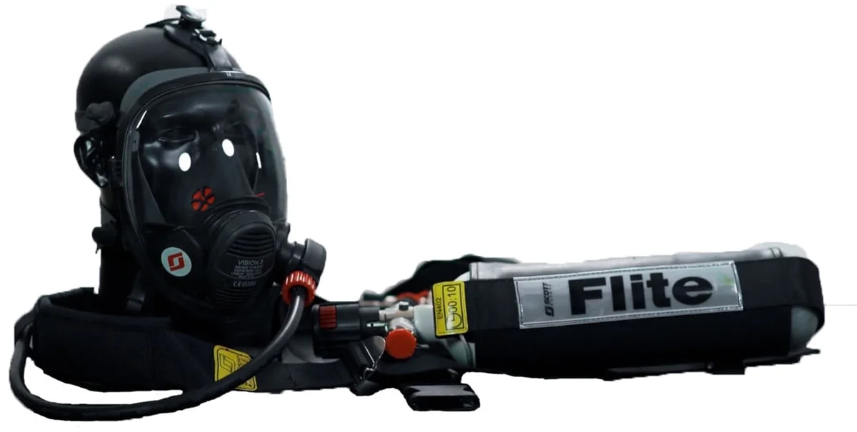 EQUIPAMENTO AUTONOMO FUGA FIBRA CARB 300BAR 2,0L 15MIN 3M SCOTT FLITE ...